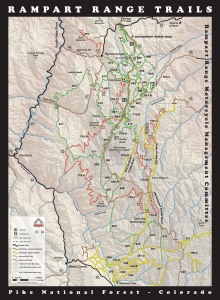 Rampart Range Trails Folded Map - Great Outdoors Adventures | On & Off ...